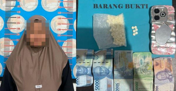 Wanita Pengedar Bojek Diciduk di Majene, Polisi Sita Obat Terlarang - KabarMakassar.com